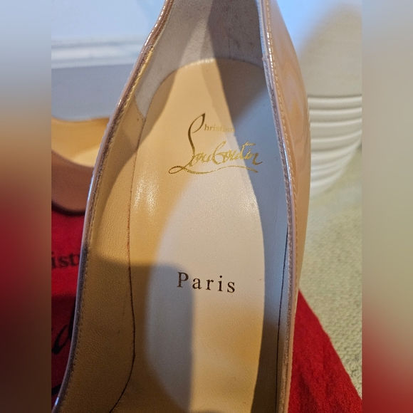 Christian Louboutin | Shoes | Christian Louboutin So Kate Beige Pumps ...